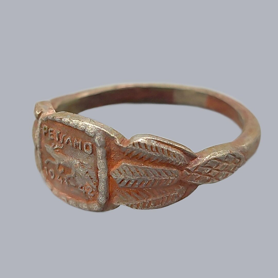 Vintage Finnish WWII Military Ring Petsamo Trench Art Finland Warrior ...