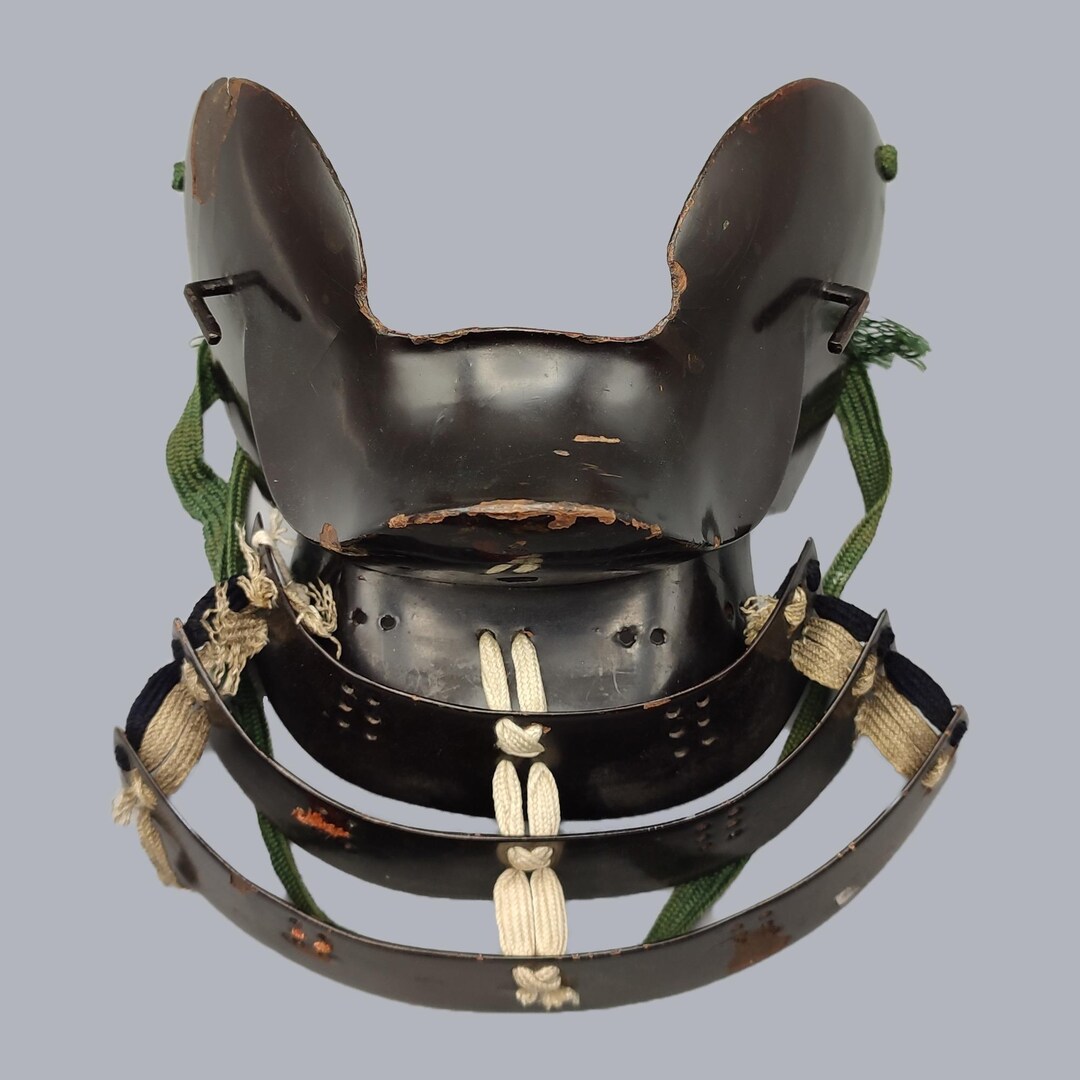 Antique Japanese Hanpo War Mask Samurai Face 19th Century Japan Armour Kabuto Menpo Warrior ...