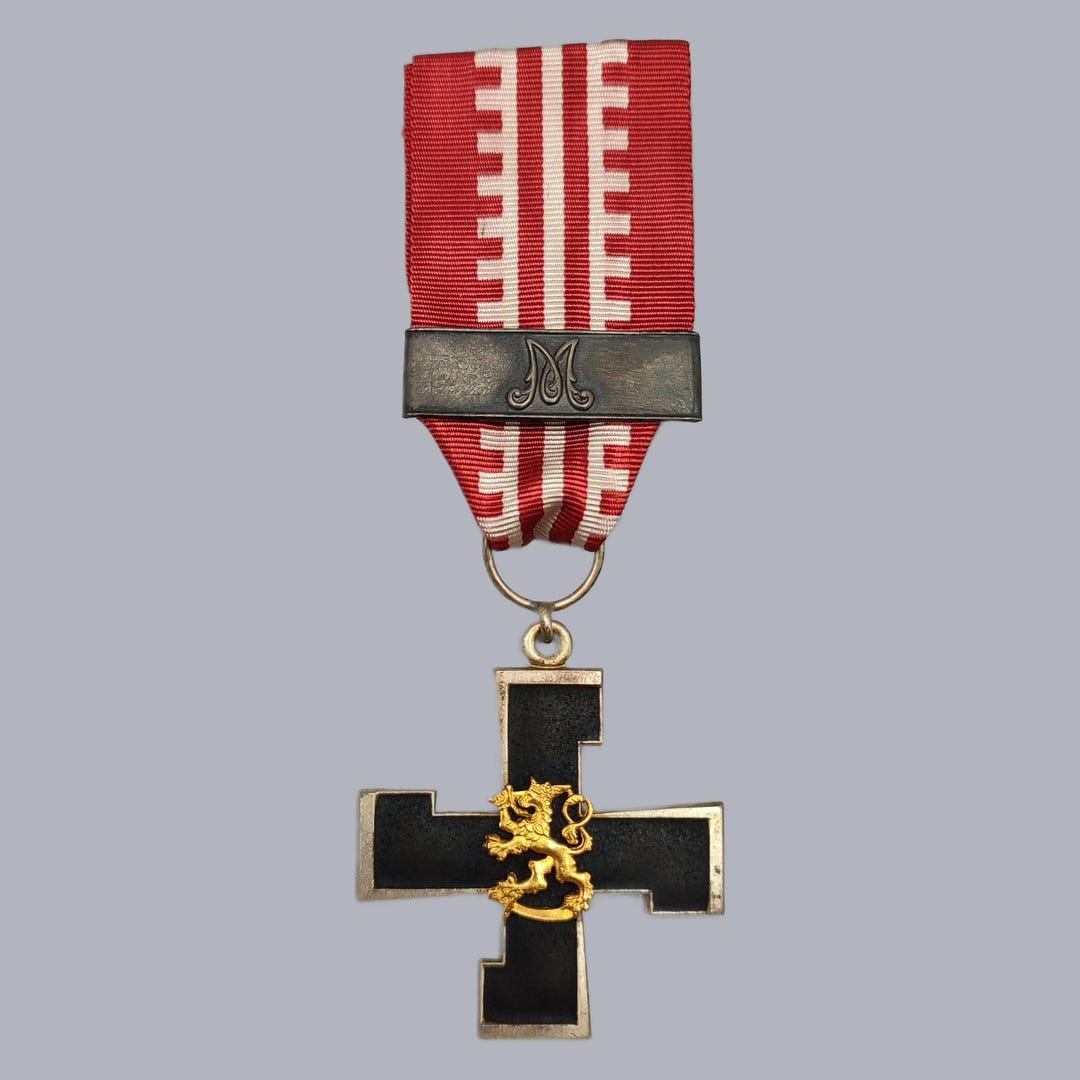 Vintage Finnish Cross of the Headquarters Military Badge Päämajanristi ...