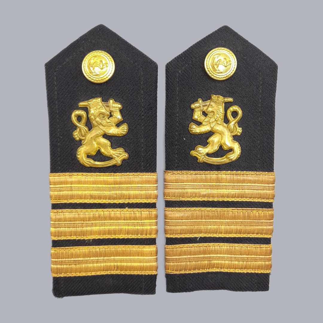 Vintage Finnish M/1930 Pair of Navy Shoulder Boards Military Uniform ...
