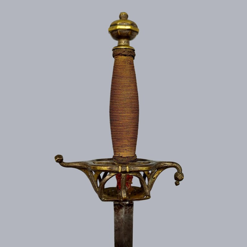 Antique English 17th Century Rapier for a Child Diamond-sectioned Steel ...