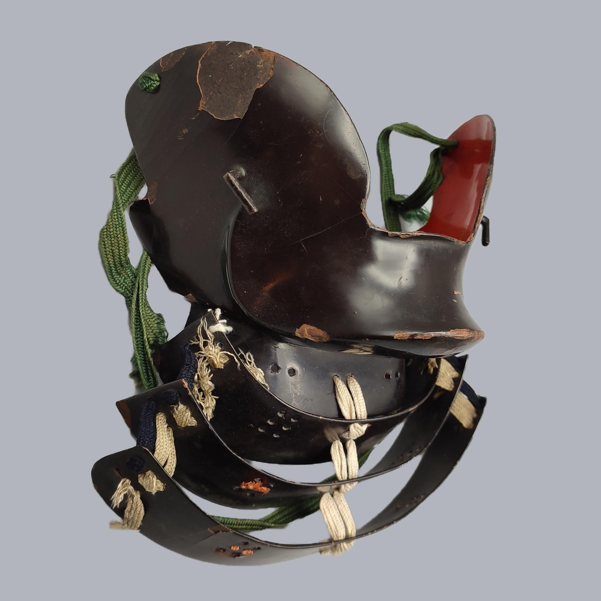 Antique Japanese Hanpo War Mask Samurai Face 19th Century Japan Armour ...