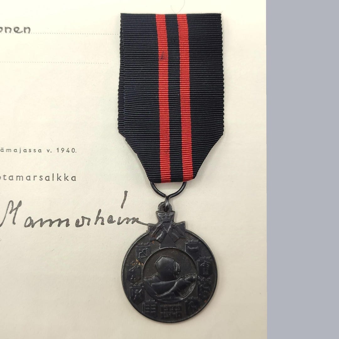 Finnish Commemorative Medal of the 1939-1940 Winter War With ...