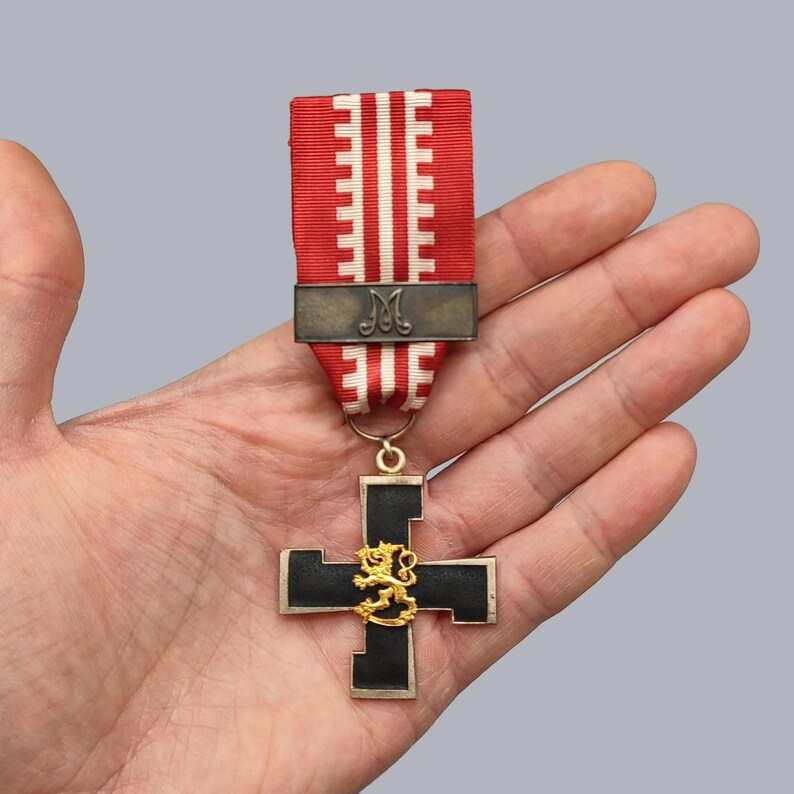 Vintage Finnish Cross of the Headquarters Military Badge Päämajanristi ...