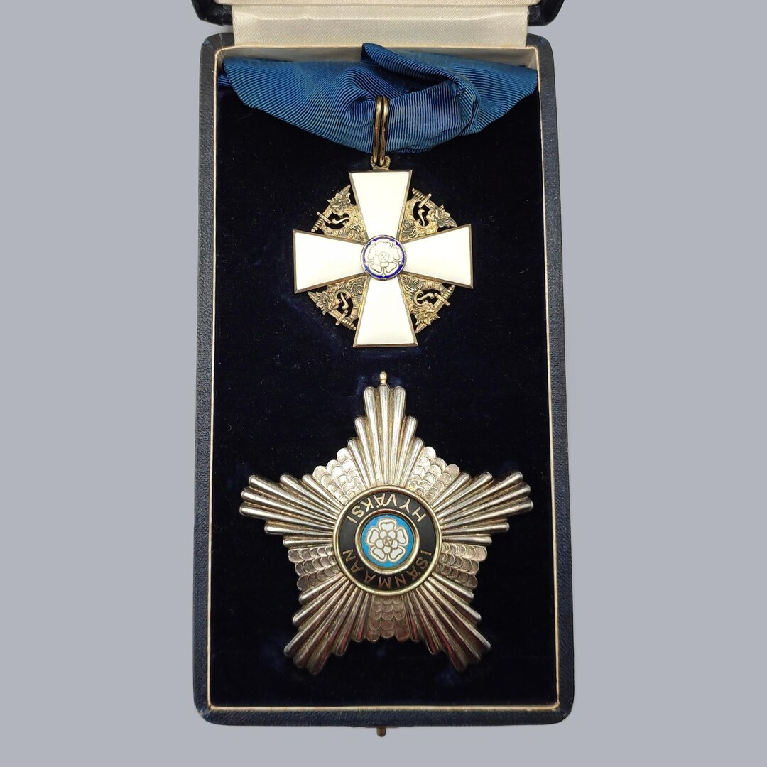 Finnish 1st Class Commander's Cross of the White Rose of Finland With ...