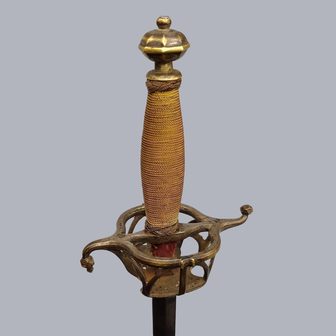 Antique English 17th Century Rapier for a Child Diamond-sectioned Steel ...