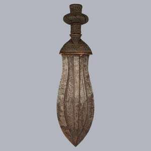 Antique Congolese Kuba Ikul Dagger Central African Vintage Congo Sword ...