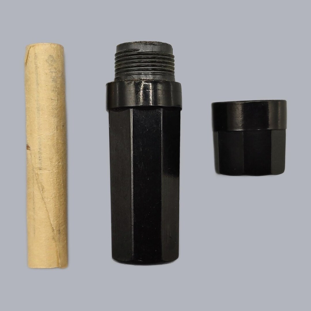 Soviet Russian WWII Dog Tag Bakelite Capsule Finnish Winter War Russia ...