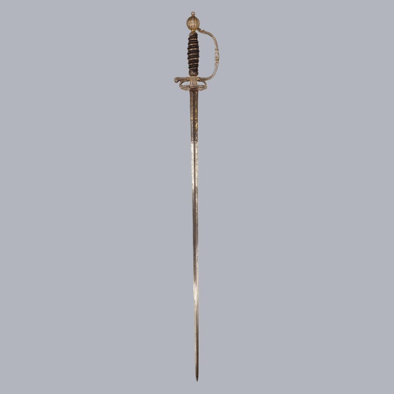 Antique Swedish Silvergilt-hilted Smallsword Dated 1796 18th Century ...