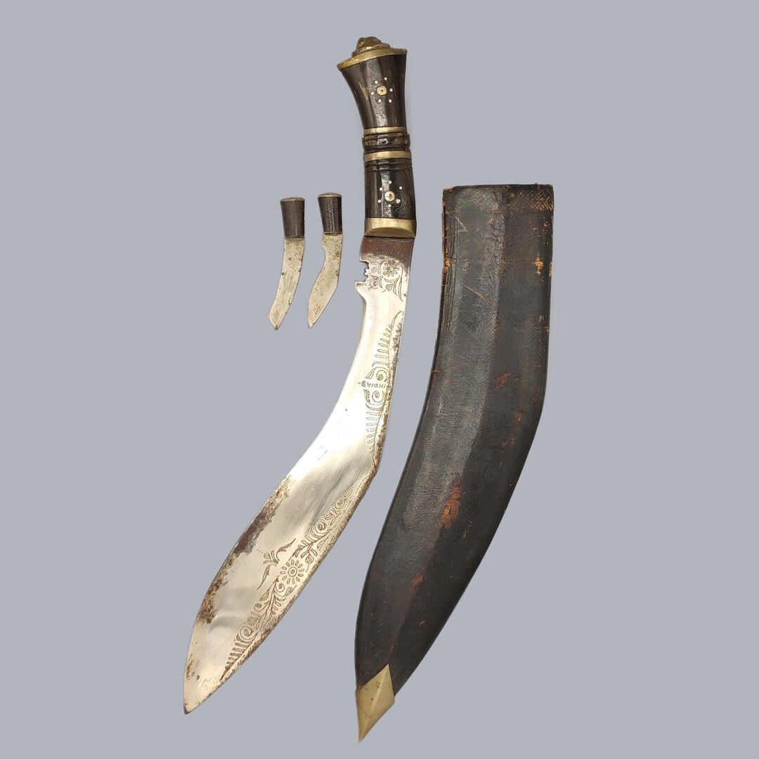 Vintage Indian Kukri Knife Antique Khukuri Nepal Nepalese South Asian ...