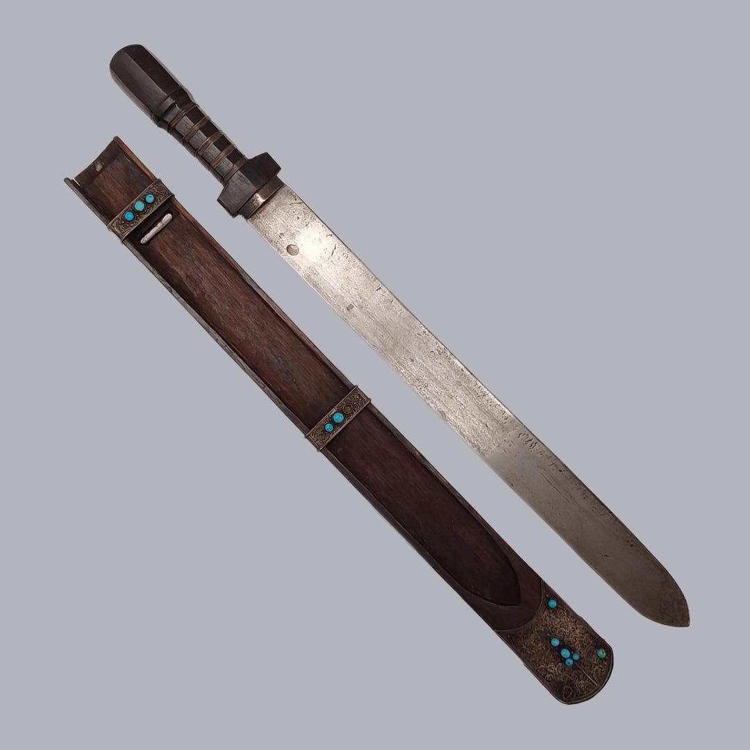 Antique Patag Short Sword Bhutanese 19th Century 1800s Patang Open ...