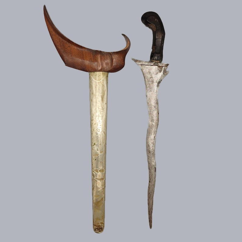 Antique Javanese Keris Kris Dagger Indonesian Malayan Southeast Asian ...