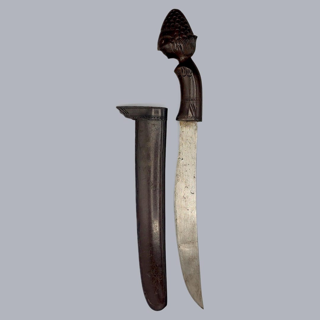 Antique Malayan Golok Dagger Malaysian Indonesian Southeast Asian ...