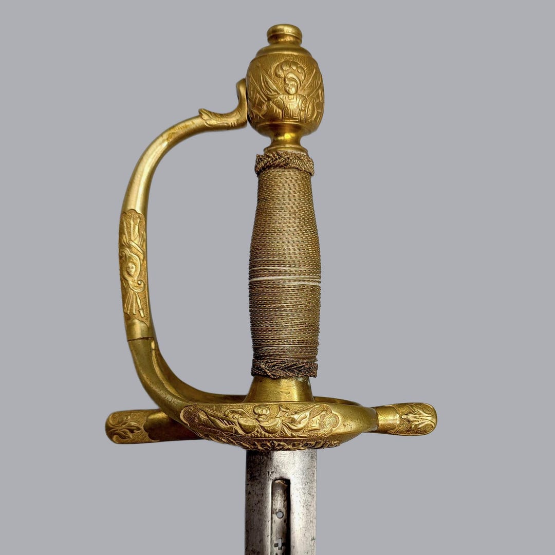 Antique Officer Sword With Monogram of Augustus II the Strong Saxon ...