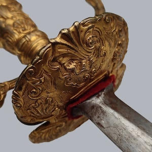 Antique Smallsword With Gilded Bronze Ormolu Hilt 1700s 18th Century ...