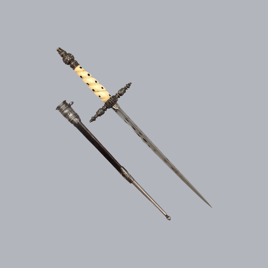 Antique Stiletto Dagger 1600s 17th Century Italy Italian Original ...