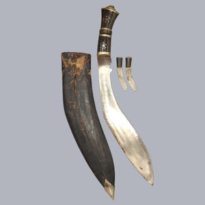 Vintage Indian Kukri Knife Antique Khukuri Nepal Nepalese South Asian ...