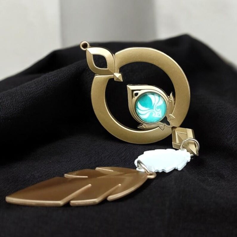 Magic Genshin Impact Keychains Wanderer Vision God Keyring, Cosplay ...