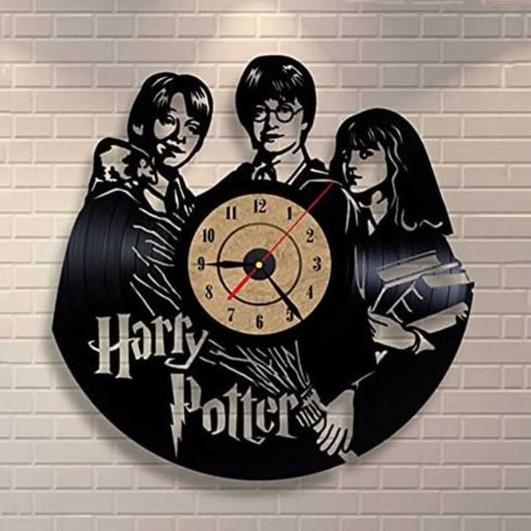 Laser Cut Harry Potter Clock Dxf Vector Wood Digitalfiles Cdr - Etsy