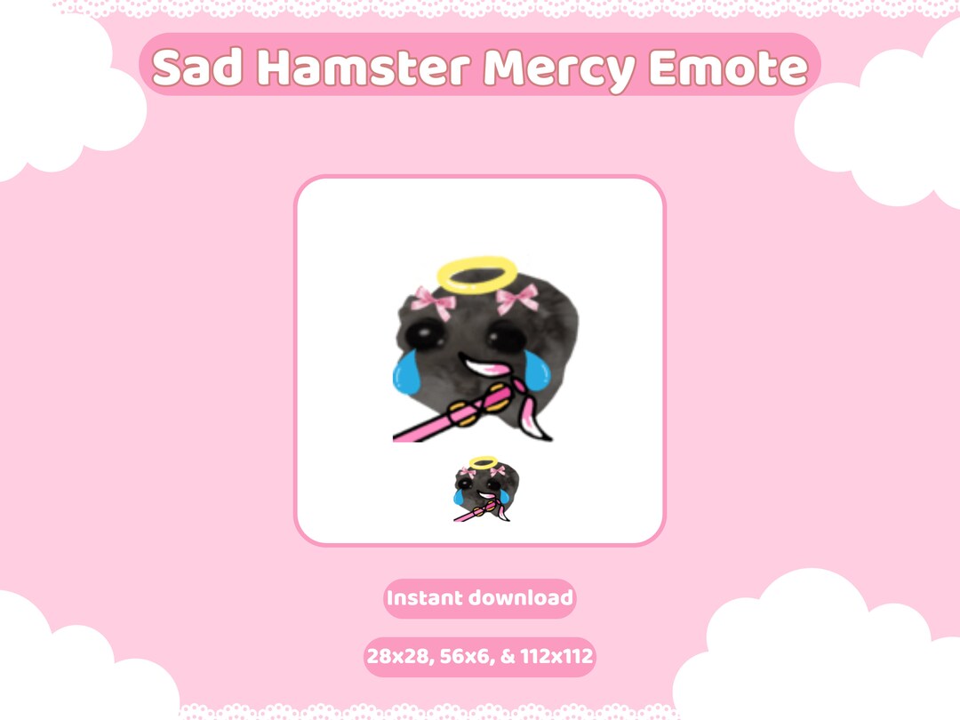 Hamster Please Emote Cute Sad Tiktok Meme Hamster Hampter Emote Instant ...