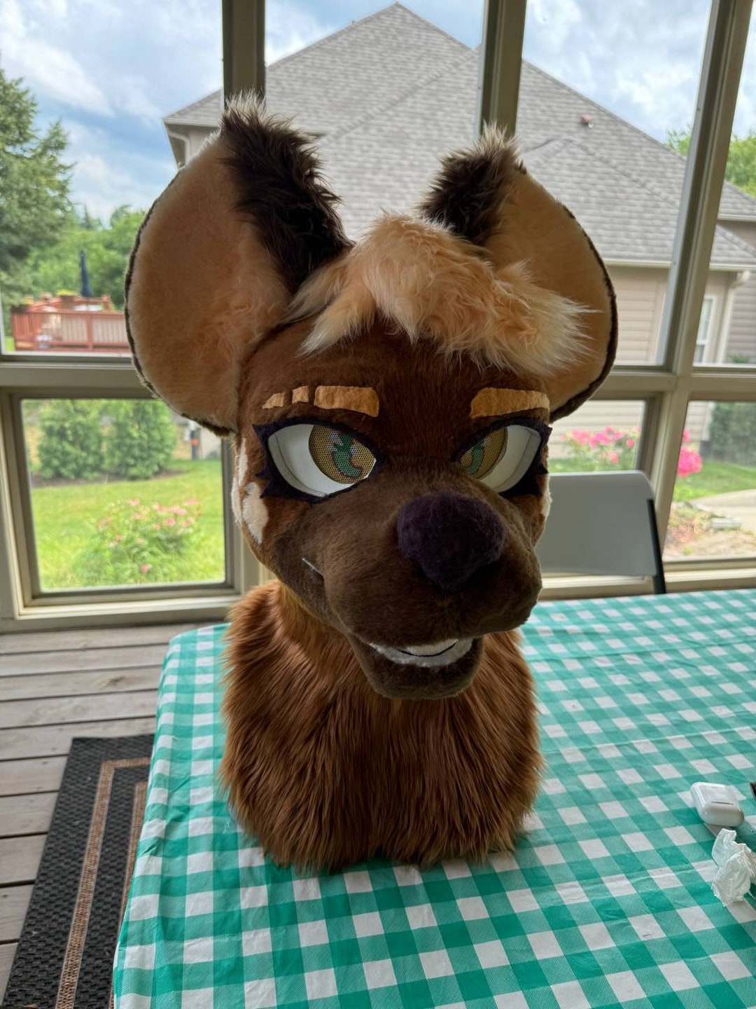 Premade Mullet Hyena Fursuit Head Hand Carved, Hand Sewn - Etsy