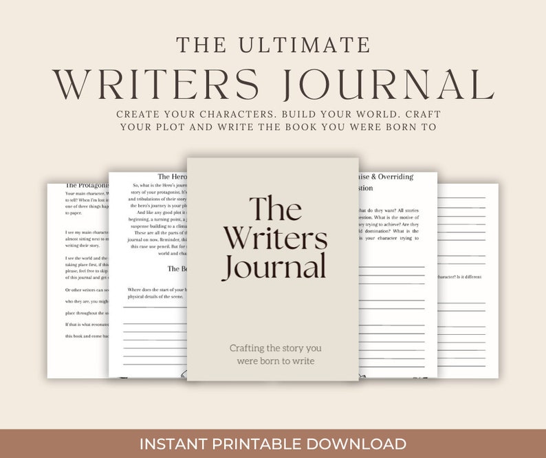 The Writers Journal: Write the Book You Were Born to Write. - Etsy