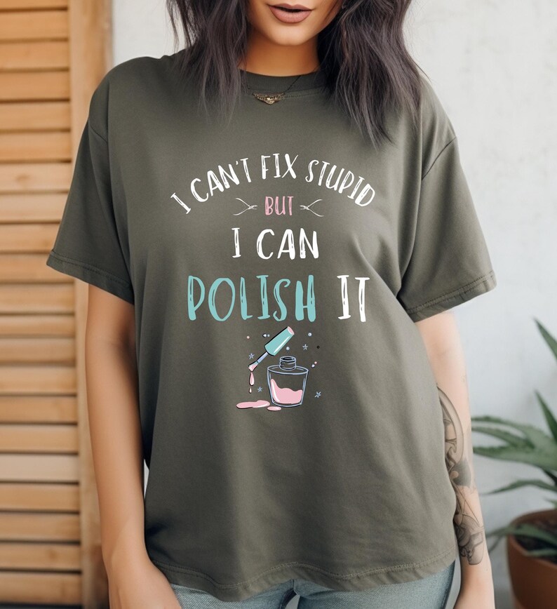 Funny Nail Tech Shirt, Nail Artist Gift, Manicurist Shirt, Nail Tech ...