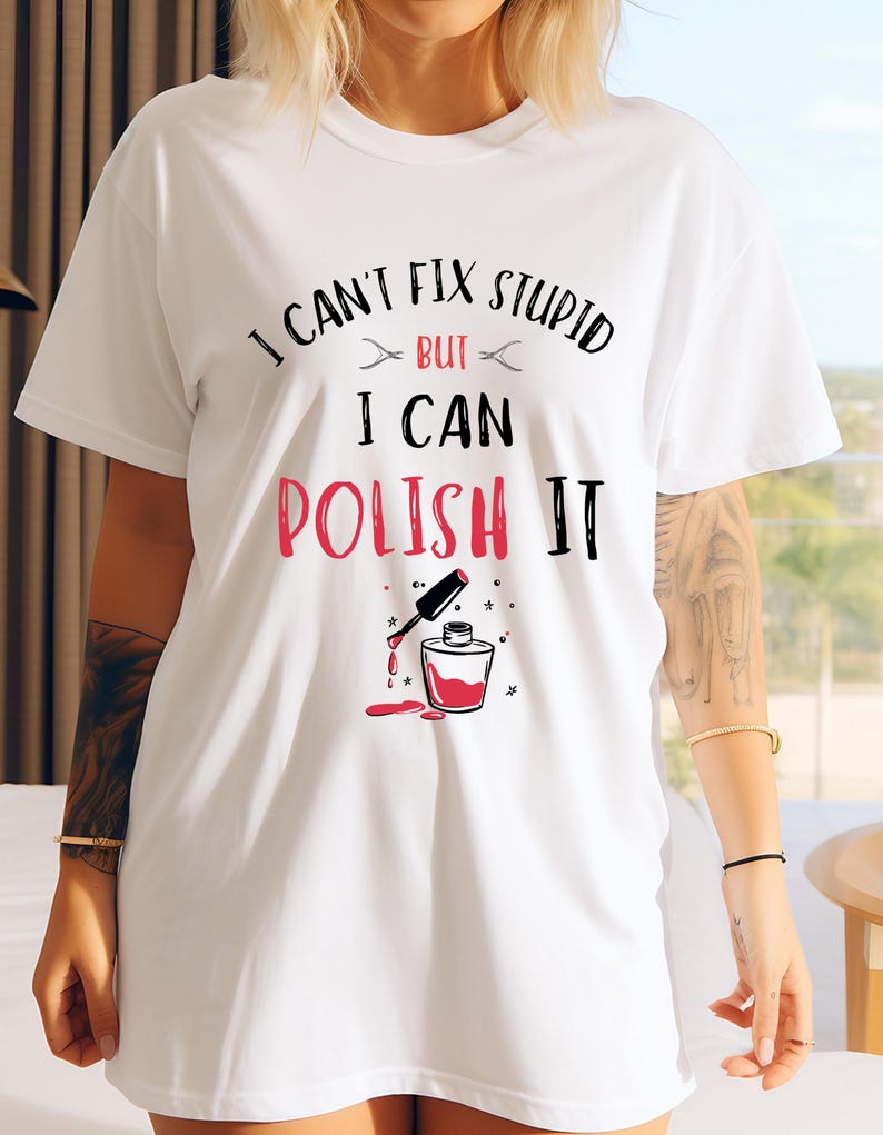 Funny Nail Tech Shirt, Nail Artist Gift, Manicurist Shirt, Nail Tech ...