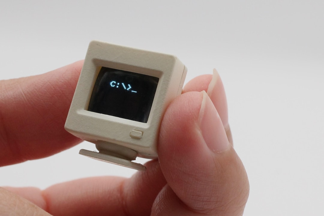 Miniature CRT Monitor: Retro MS-DOS Desktop Decor - Etsy