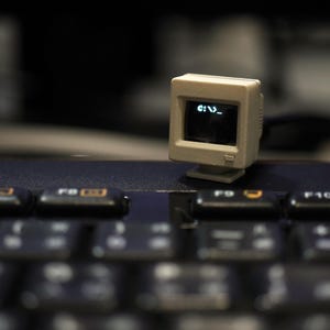 Miniature CRT Monitor: Retro MS-DOS Desktop Decor - Etsy