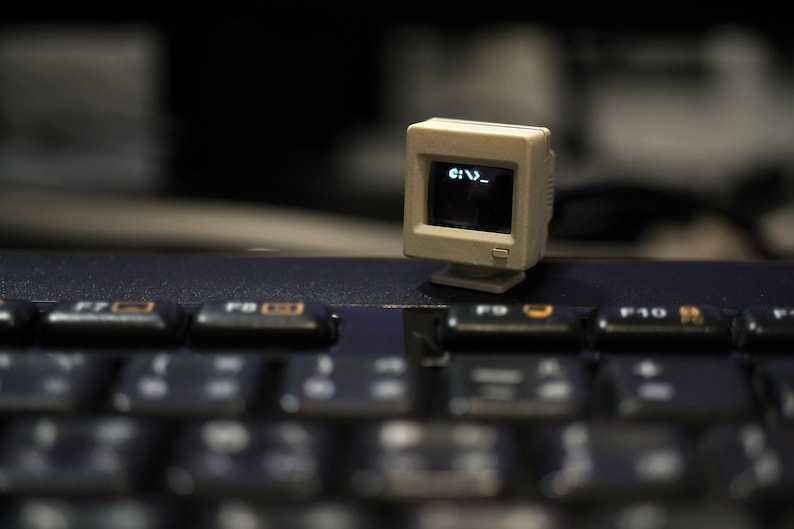 Miniature CRT Monitor: Retro MS-DOS Desktop Decor - Etsy