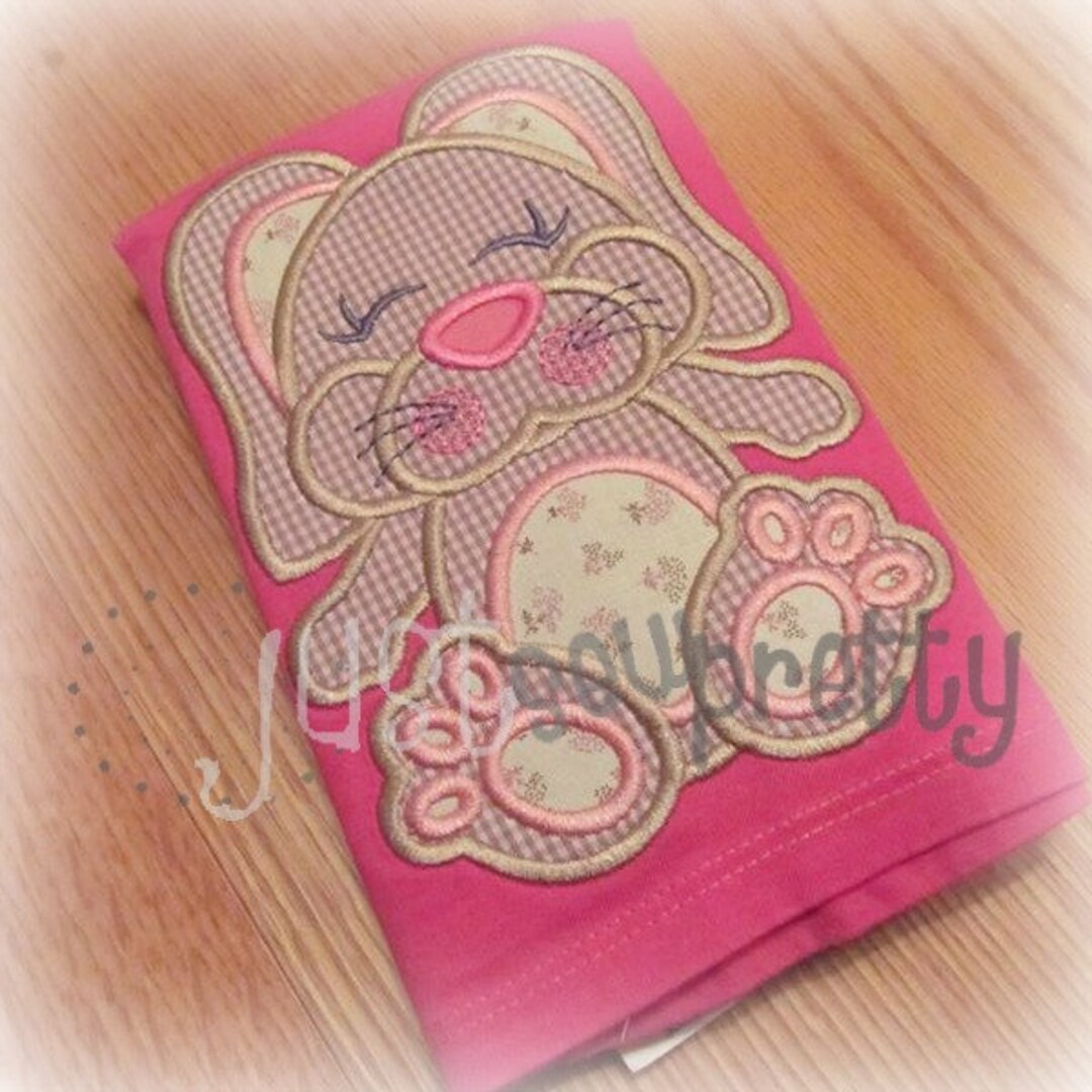 Flopsy Girl Easter Bunny Embroidery Applique Design - Etsy