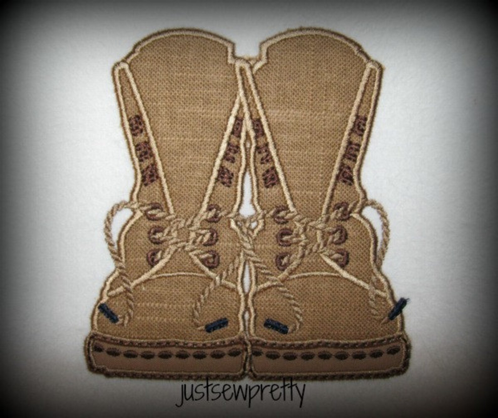 Combat Boots Embroidery Applique Design - Etsy