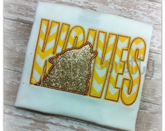 Wolves Digital Machine Embroidery Applique Design 6 Sizes - Etsy