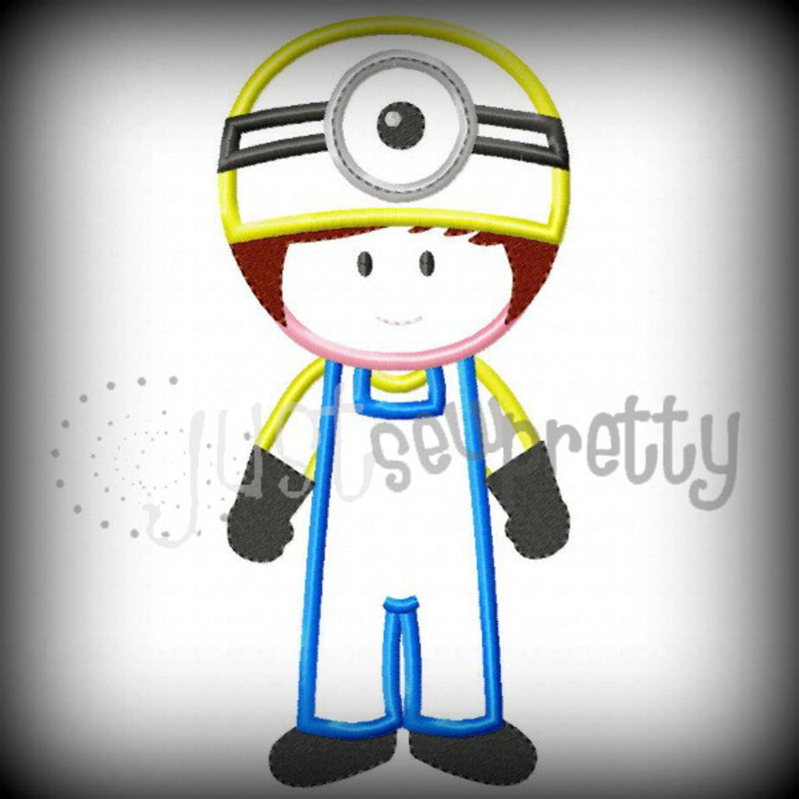 Helper Boy Embroidery Applique Design - Etsy