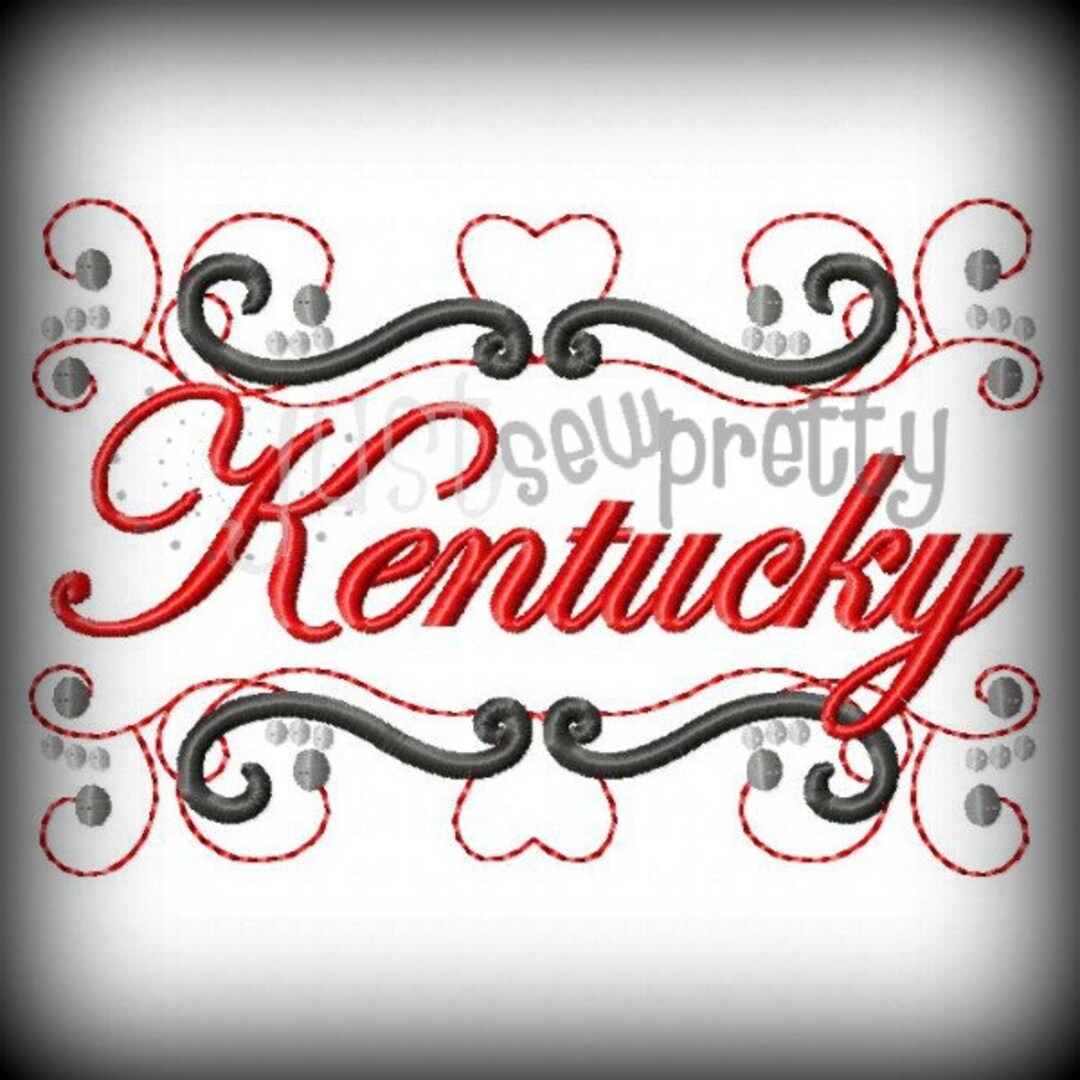 Kentucky State Pride Embroidery Design - Etsy