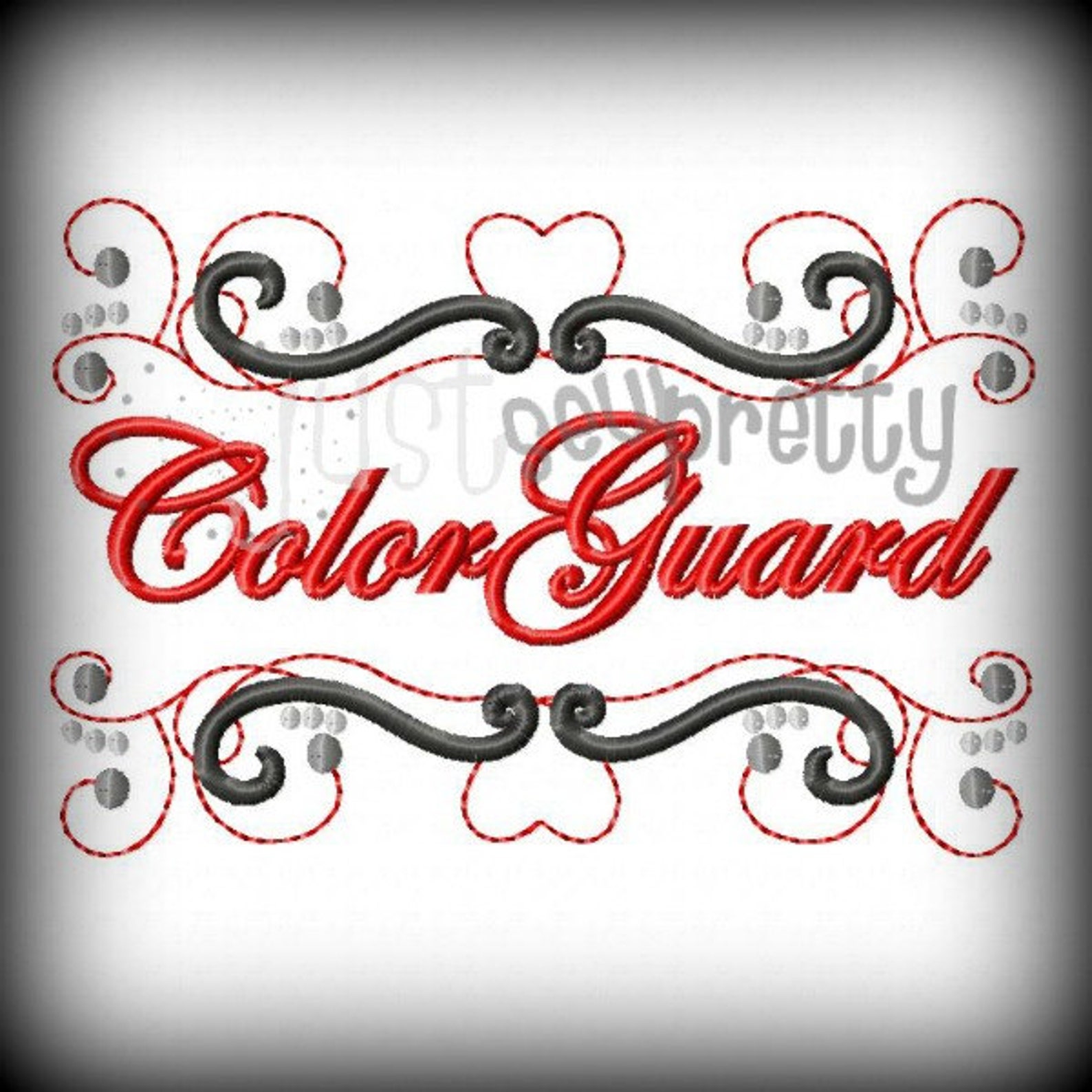 Color Guard Pride Embroidery Design - Etsy