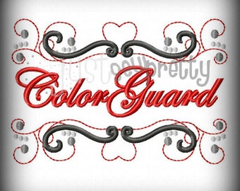 Color Guard, Cheer, Dance, Machine Applique Embroidery Design ...