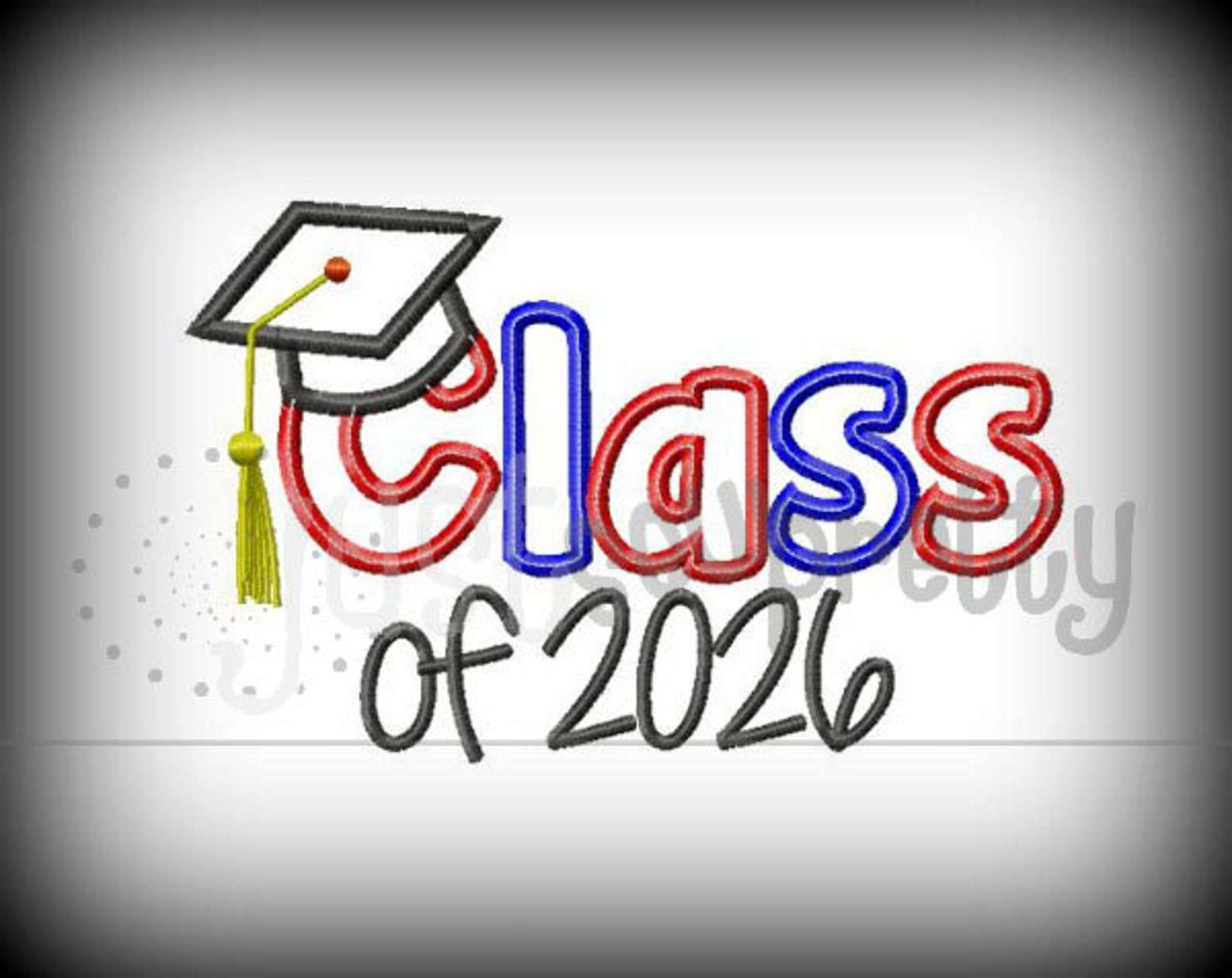 Class of 2026 Graduate Embroidery Applique Design - Etsy