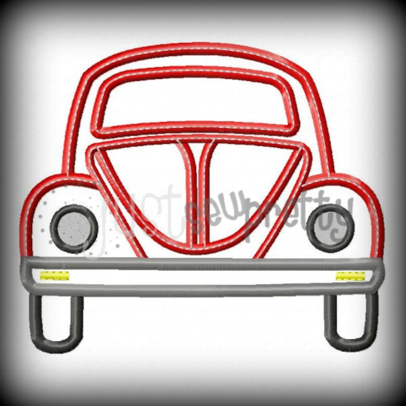 Beetle Bug Car Embroidery Applique Design | Etsy