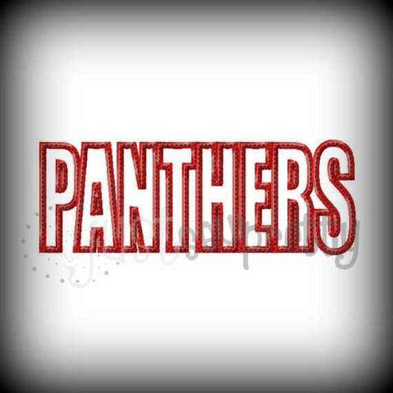 Panthers Embroidery Designs Letters Prairie View AM Panthers