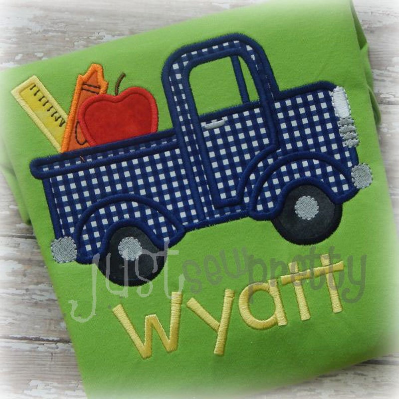 Back to School Applique Designs - Etsy