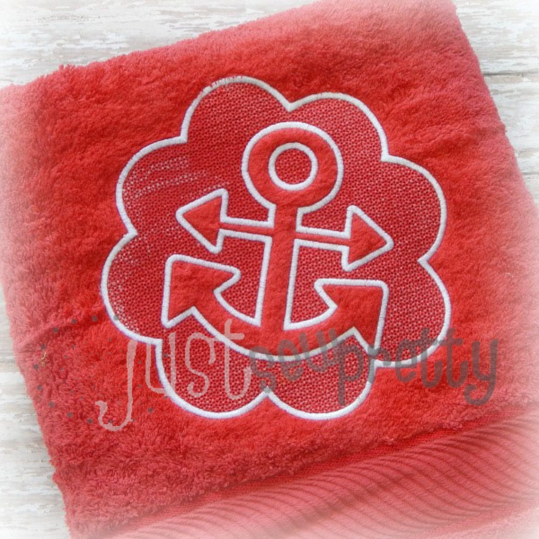 Embossed Anchor Embroidery Design - Etsy