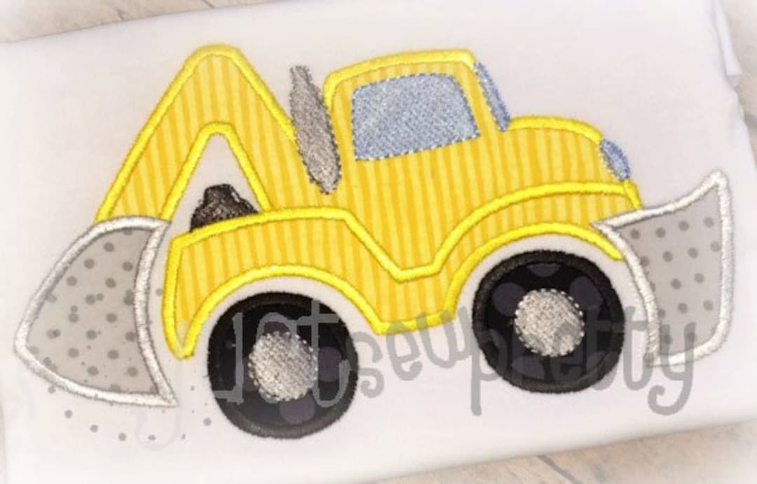 Construction Loader Embroidery Applique Design - Etsy
