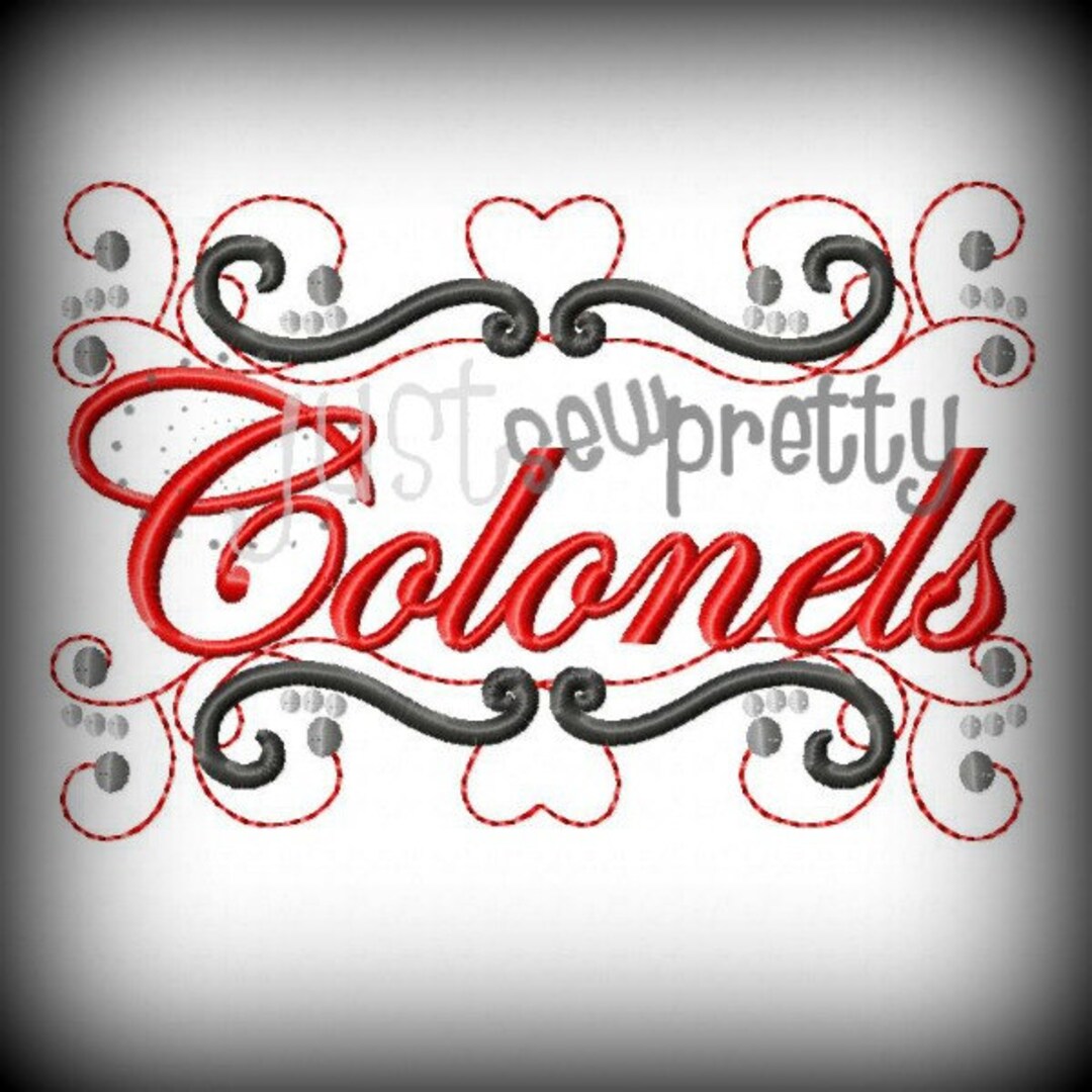 Colonels Pride Embroidery Design - Etsy
