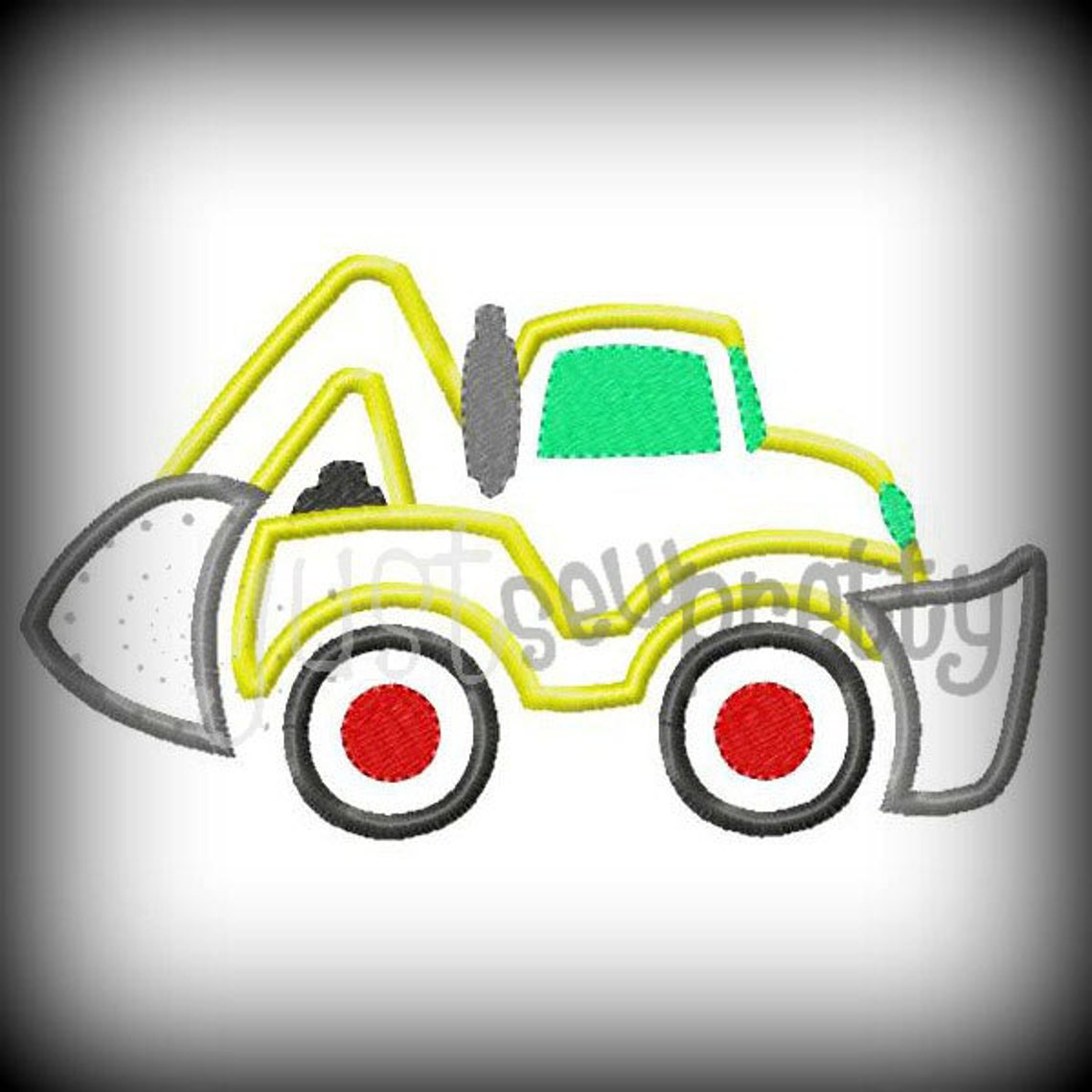Construction Loader Embroidery Applique Design - Etsy