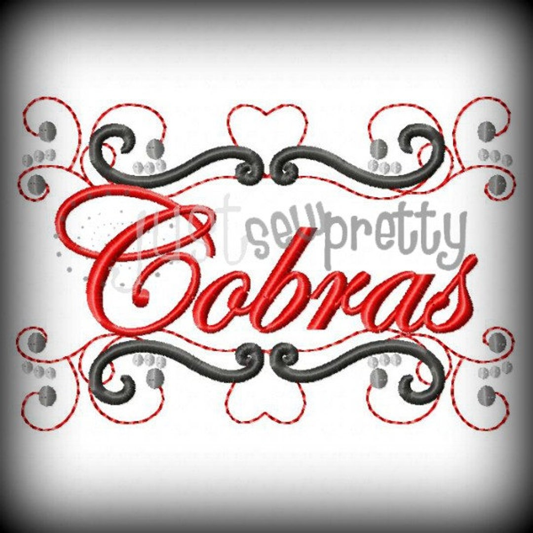 Cobras Pride Embroidery Design - Etsy