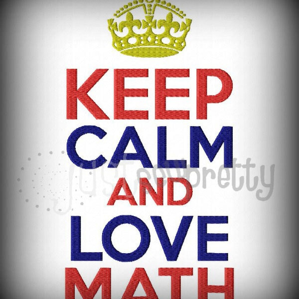 Keep Calm Love Math - Etsy