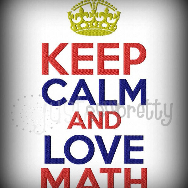 Keep Calm Math - Etsy
