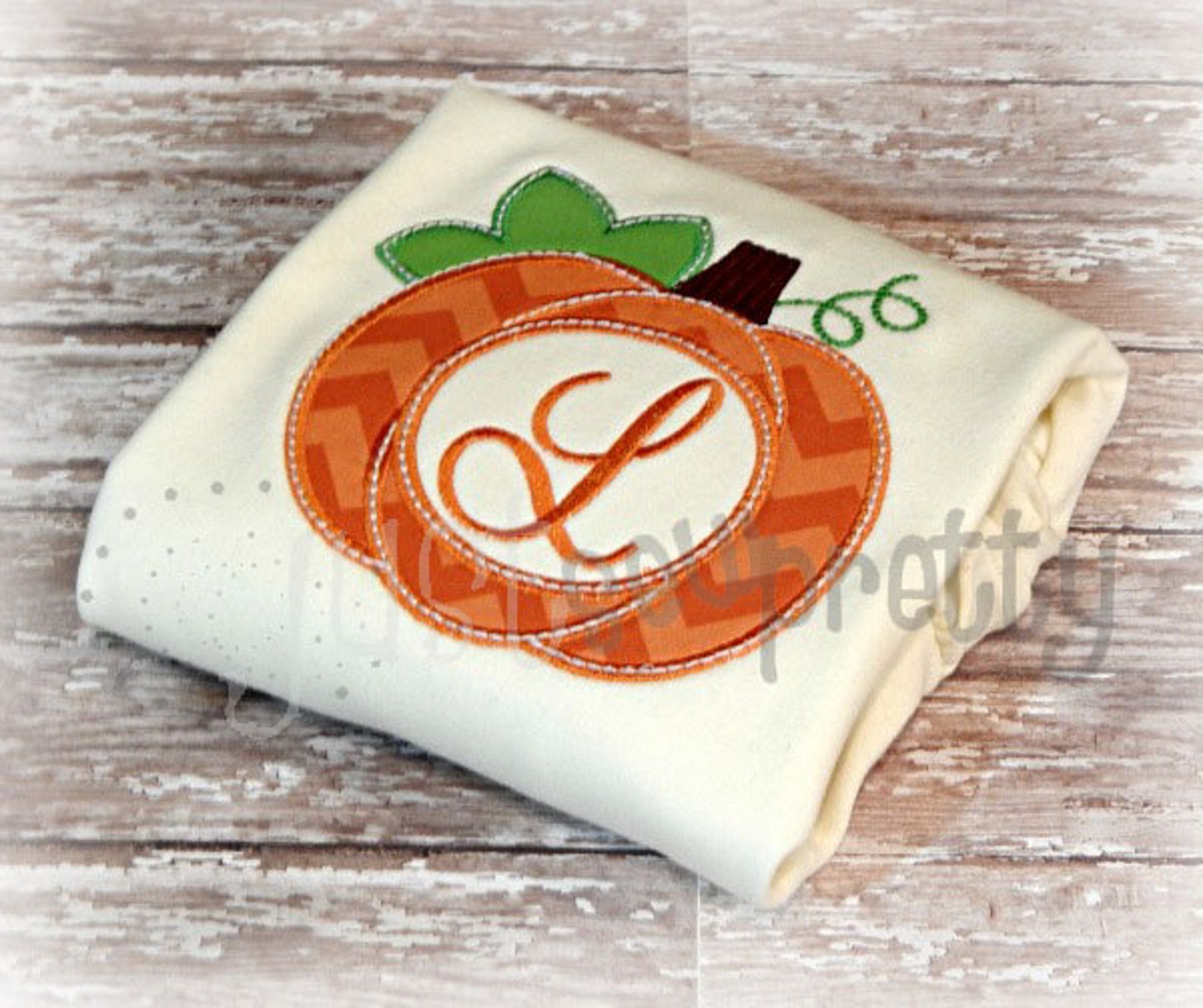 Monogram Pumpkin Embroidery Applique Design - Etsy